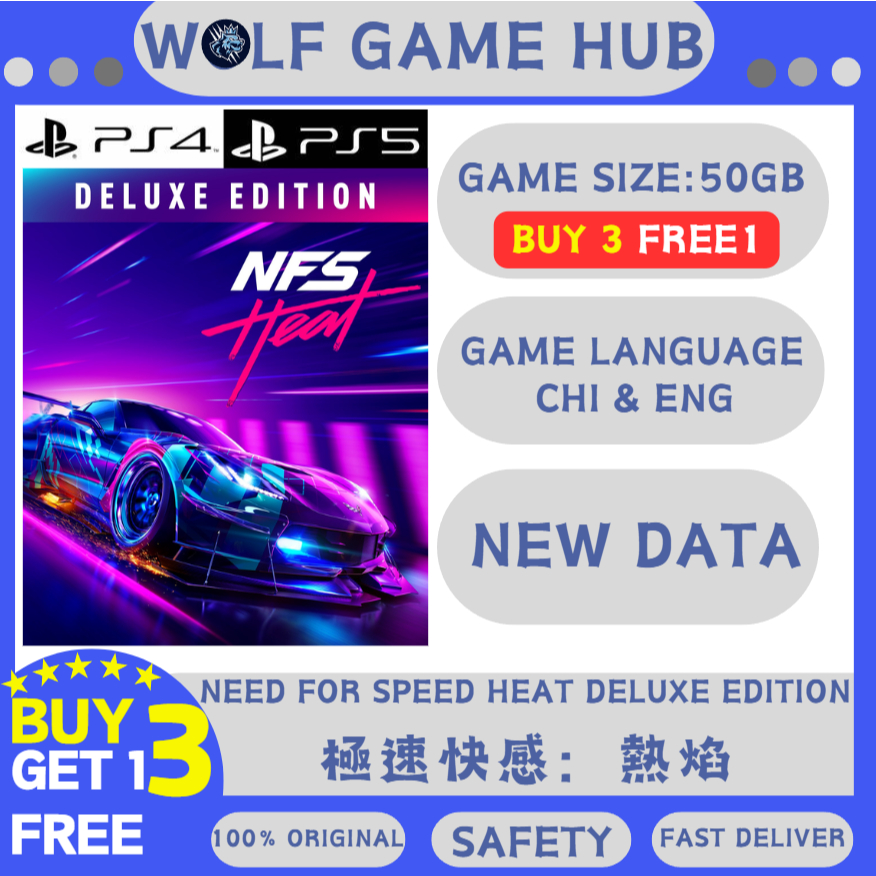 Need for Speed Heat Deluxe Edition ( PS4 & PS5 ) Game Digital Download ...