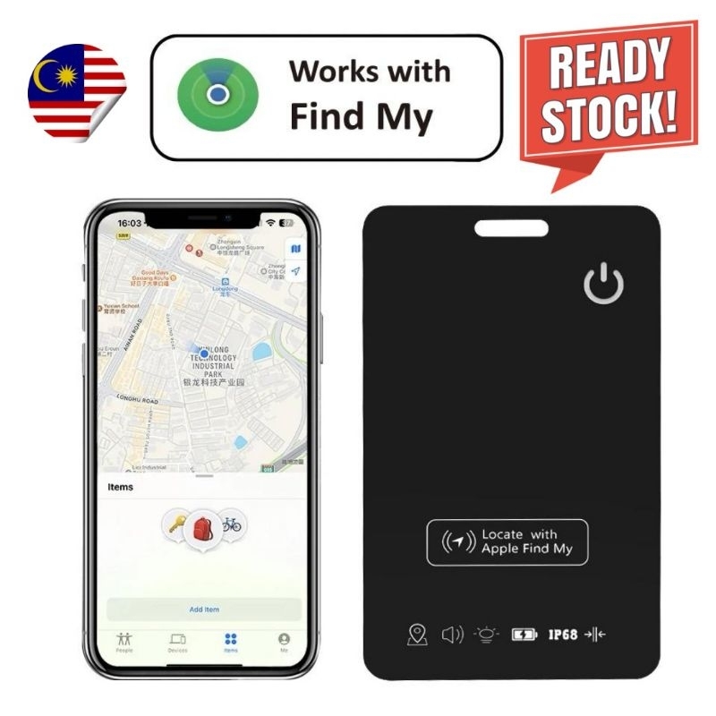 Ultra Thin itag Smart Card Tracker anti loss waterpoof itag card ...