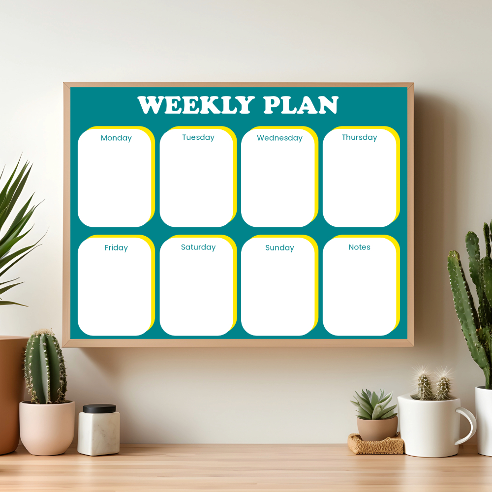 Printable Weekly Planner Minimalist Design | Easy To Use | Digital Use ...