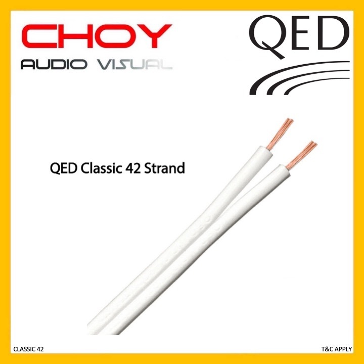 QED Classic 42 Strand Speaker Cable Loose (MADE IN ENGLAND) | Shopee ...