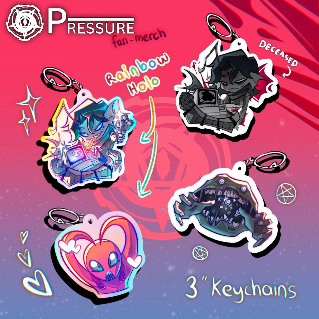 PRESSURE ROBLOX 3" KEYCHAIN | Sebastian solace pAInter | Imaginary ...
