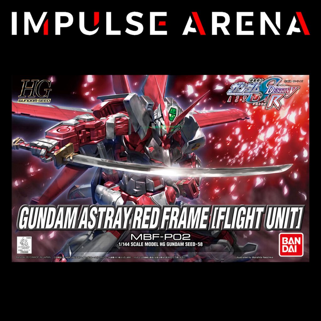 (Ready Stock) BANDAI HG 1/144 Gundam Astray Red Frame Flight Unit Plastic Model Kit Gundam SEED ...