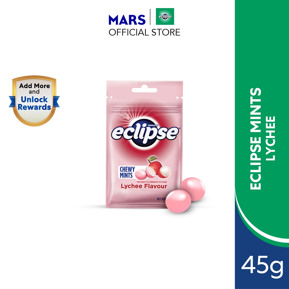 Eclipse Chewy Mints Lychee Bag 45g Chewy Candy / Fruity / Snacks ...