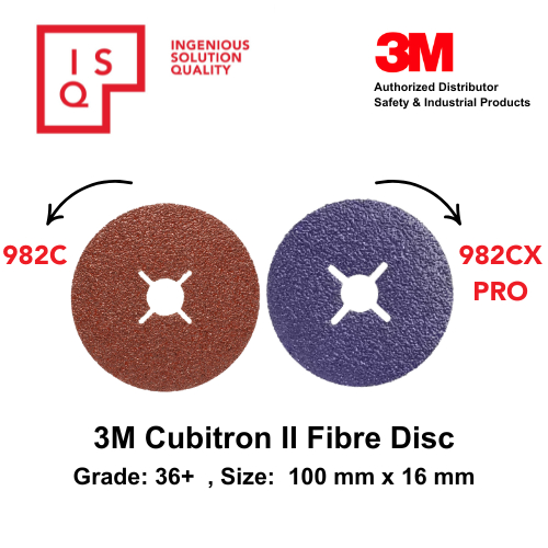 3M Cubitron II 982C / 982CX PRO Fiber Disc 4in - P36 (25 pcs/ Pack) | Shopee Malaysia