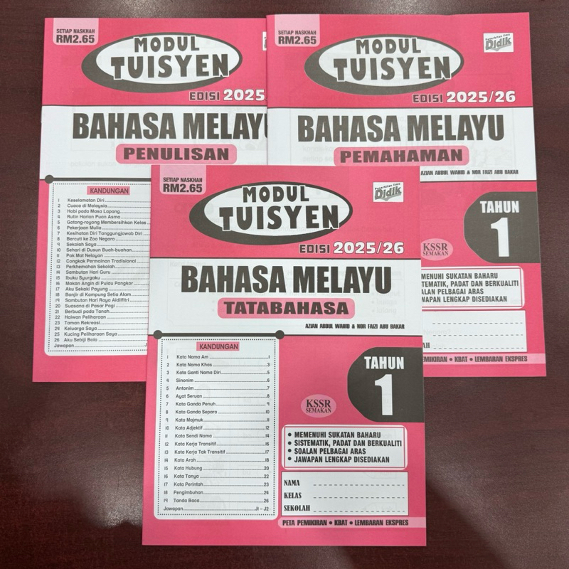 (SK Syllabus) Model Tuisyen Bahasa Melayu/Bahasa Malaysia Tahun 1/Year ...