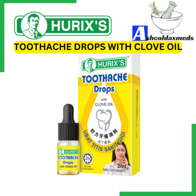 Hurix's Toothache Drops with Clove Oil 2ml EXP06/2026 | Shopee Malaysia