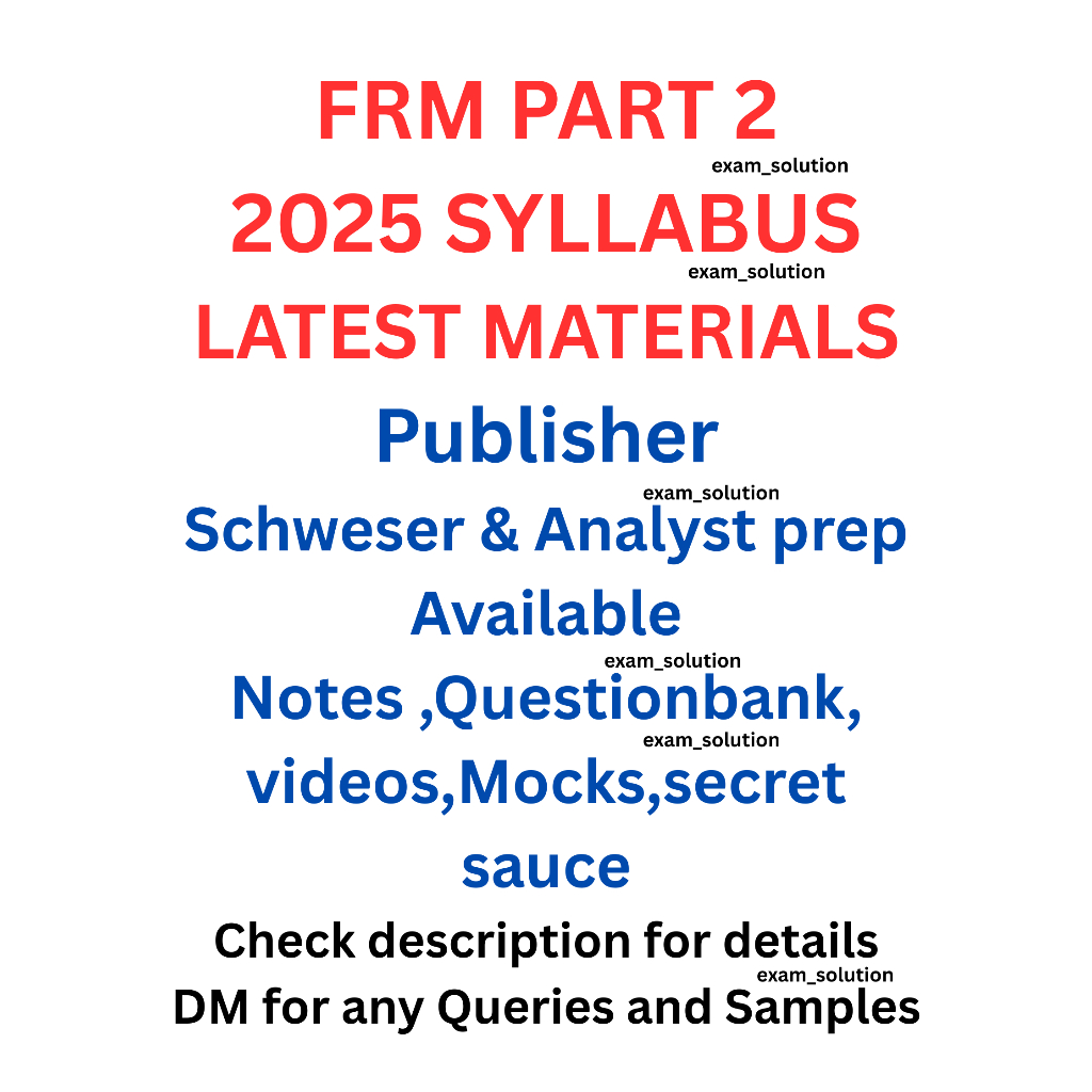 FRM part 2 2025 materials (latest syllabus) | Shopee Malaysia