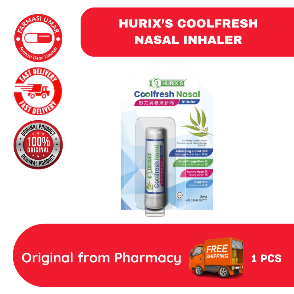 HURIX'S Coolfresh Nasal Inhaler (2ml) | Shopee Malaysia