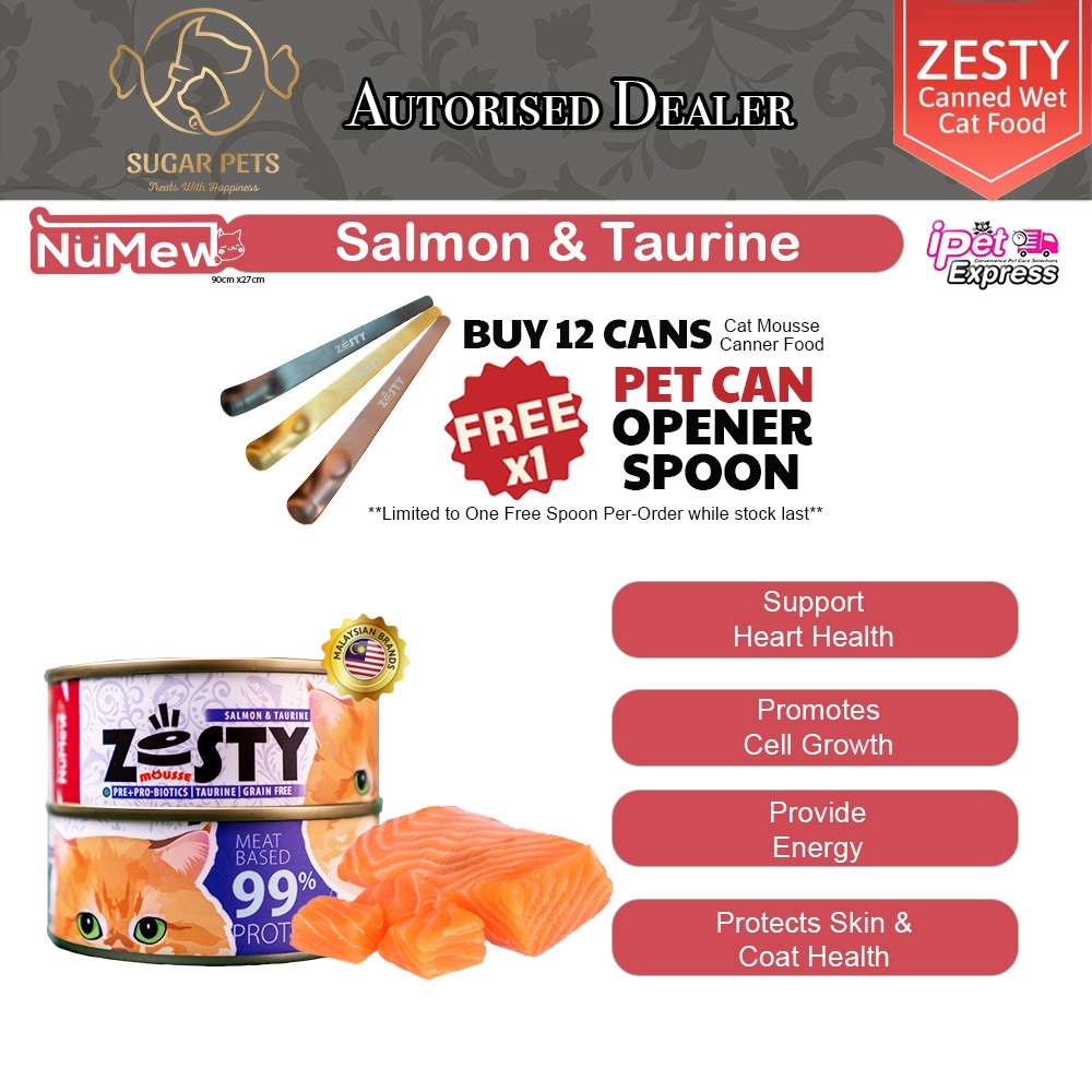 Numew Zesty Mousse - Salmon & Taurine 100g | Shopee Malaysia