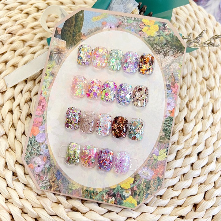 SQ155-174 春日牧场 系列 美甲 亮片 爆闪 特调亮片【1box】 韩式亮片 亮粉 美甲 nail art sequins ...