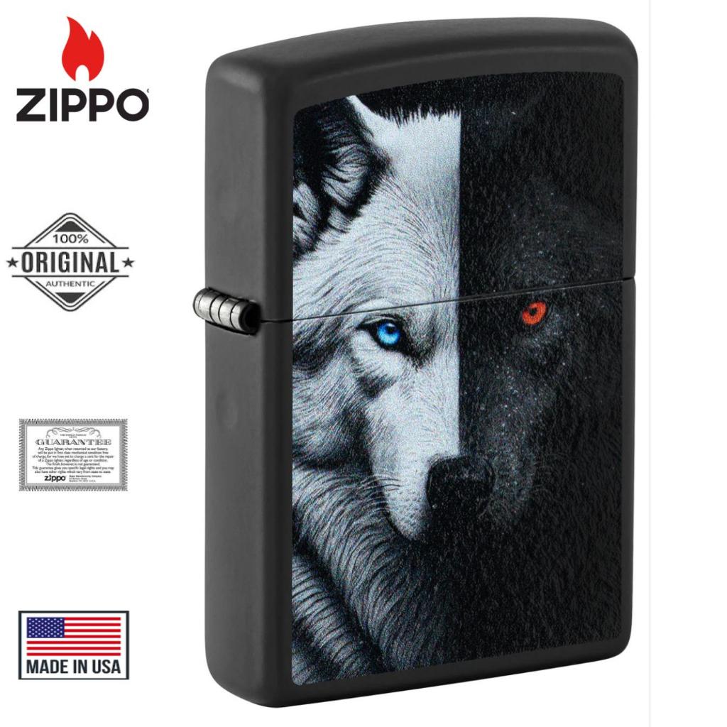 Zippo Two Wolves Design 46694 | Shopee Malaysia