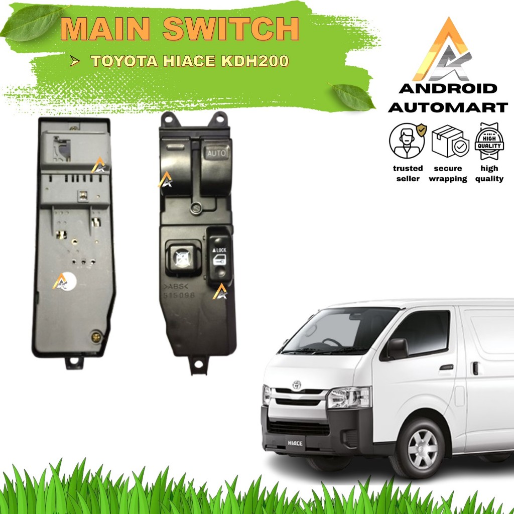 WARRANTY Toyota Hiace KDH200 Van Main Switch Power Window Main Switch ...