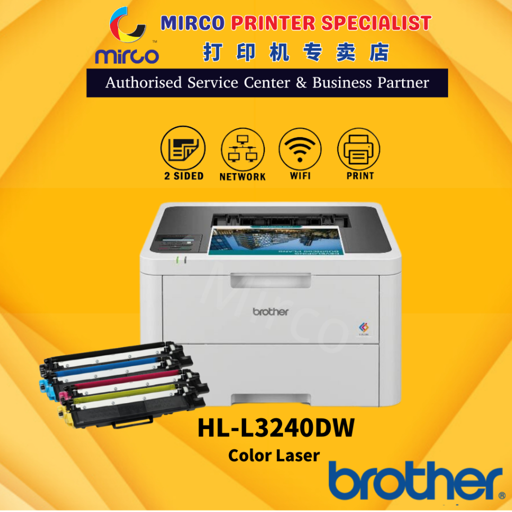 Brother HL-L3240CDW Color Laser Printer (WIFI & DUPLEX PRINTTING) | Shopee Malaysia