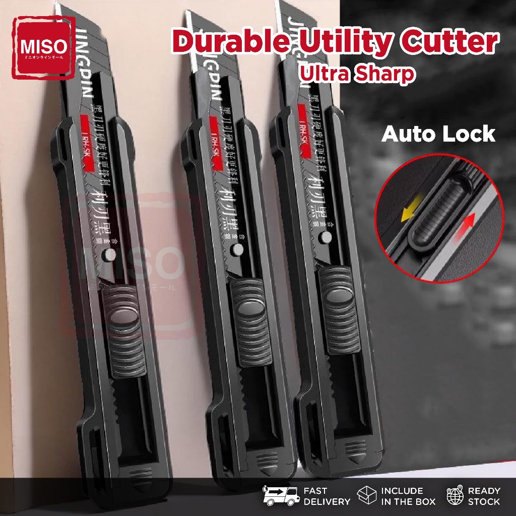 Ultra Sharp Utility Knife High Black Blade Cutter Art Knife Mini box ...