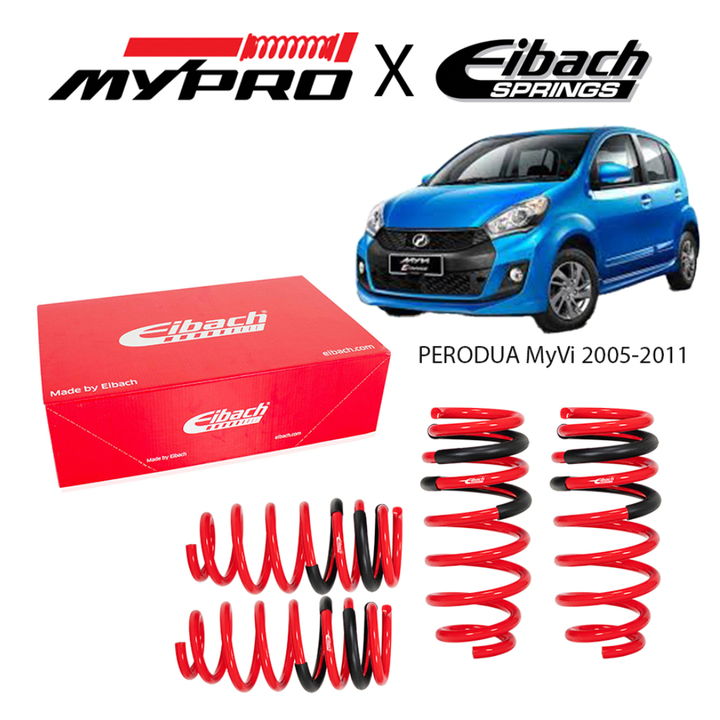 🇩🇪Eibach Pro Kit Lowering Spring 100%Original - PERODUA MyVi 2005-2011 ...