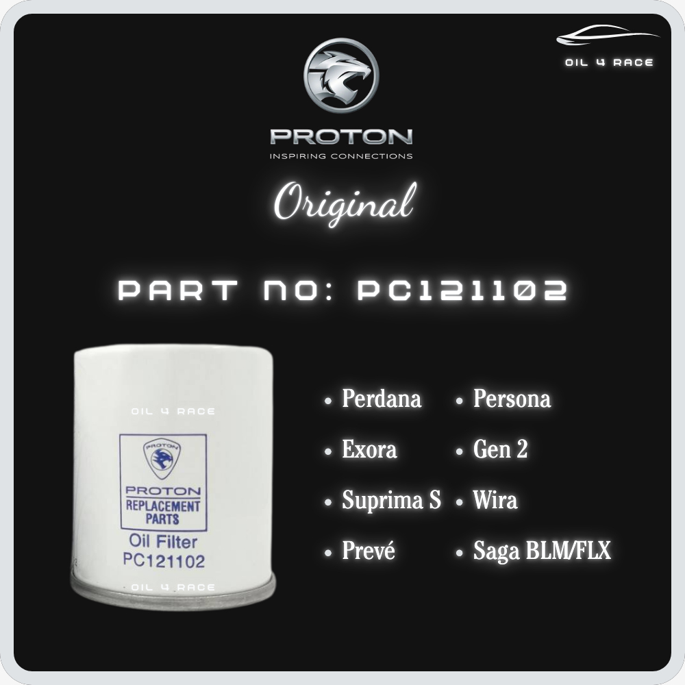Genuine Proton Oil Filter (Original) PC121102 | Shopee Malaysia