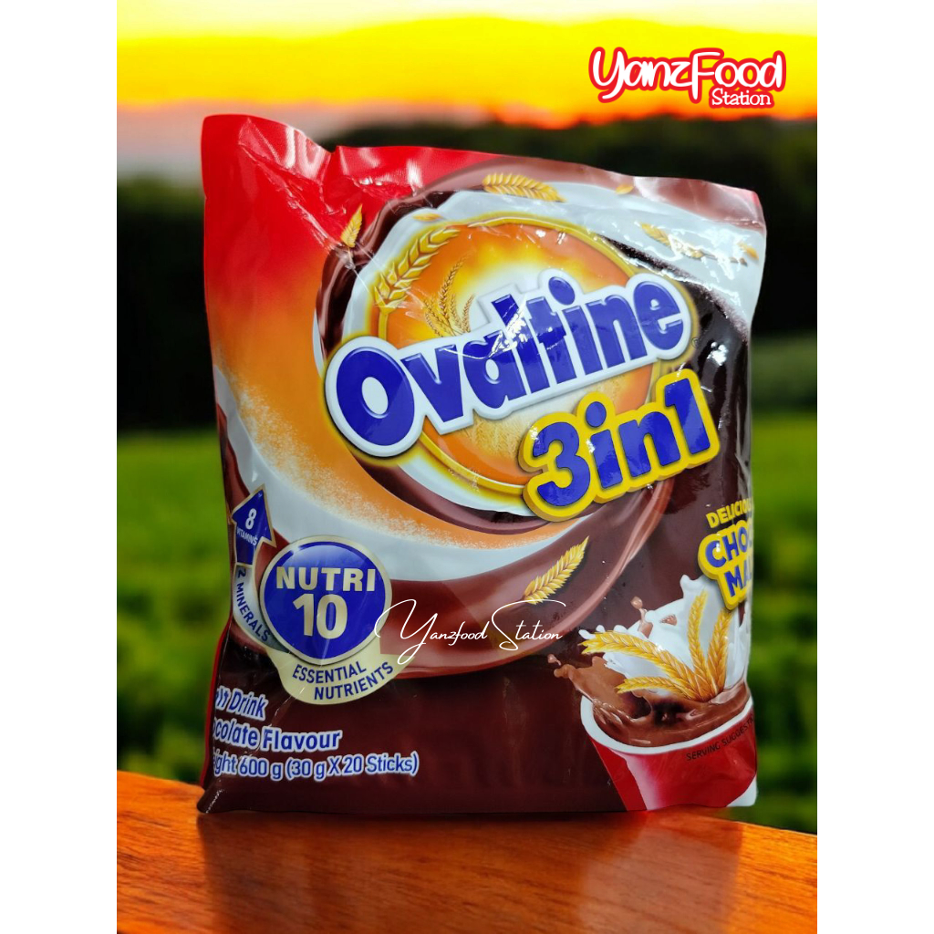 OVALTINE 3 in 1 Malt Drink Chocolate Flavour 30g x 20 Sticks (600g) | Shopee Malaysia