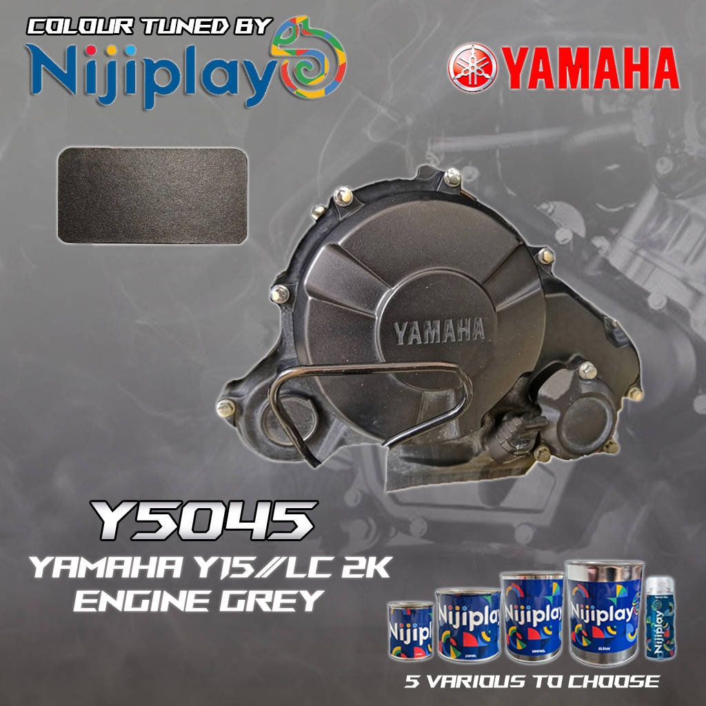 NIJIPLAY Y5045 Y15/LC ENGINE GREY YAMAHA Y15/LC 2K MOTOR PAINT | Shopee ...