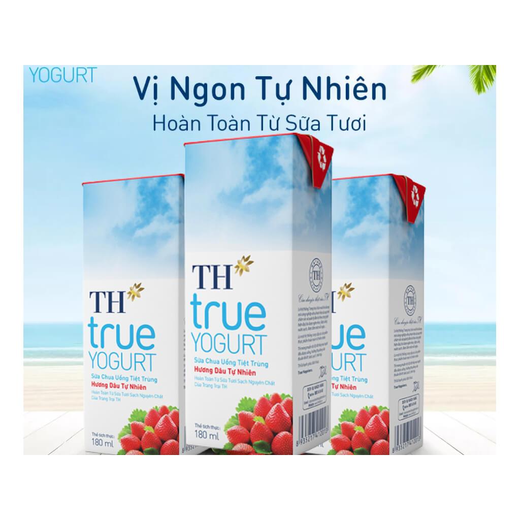 Vietnam 4 Packs TH True Yogurt Sua Chua Uong Tiet Trung - UHT Fresh ...