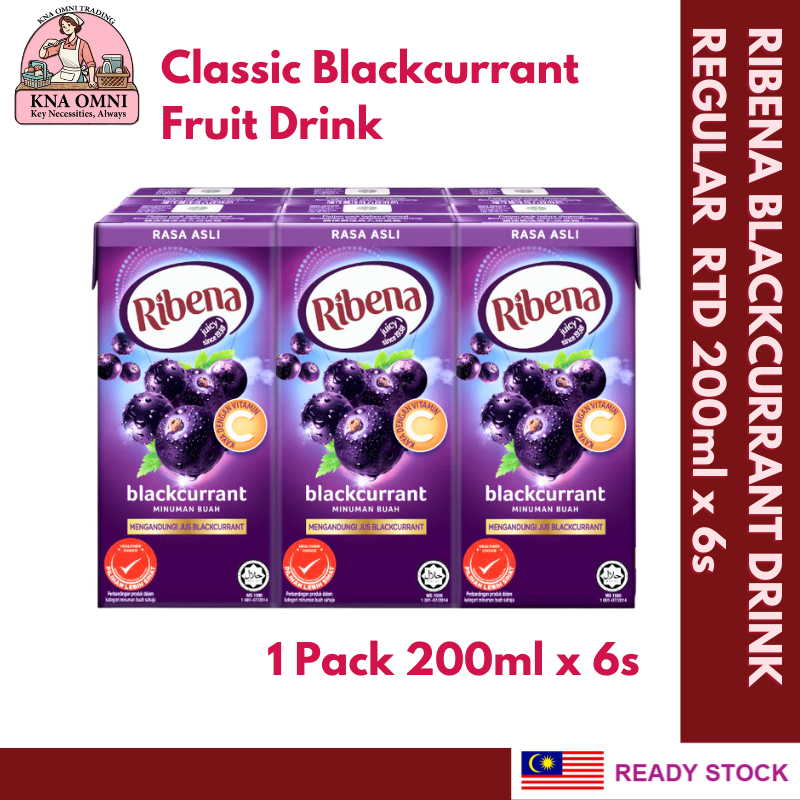 Ribena Blackcurrant Fruit Drinks Regular Ready-to-drink RTD Minuman Air ...