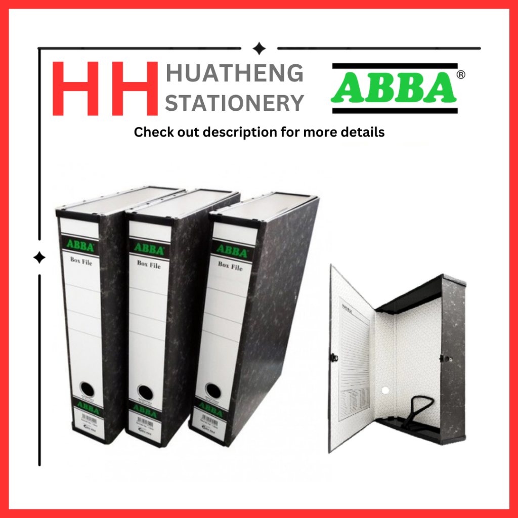 ABBA Box File F4 13042 / ABBA F4 File Kotak F4 3" | Shopee Malaysia