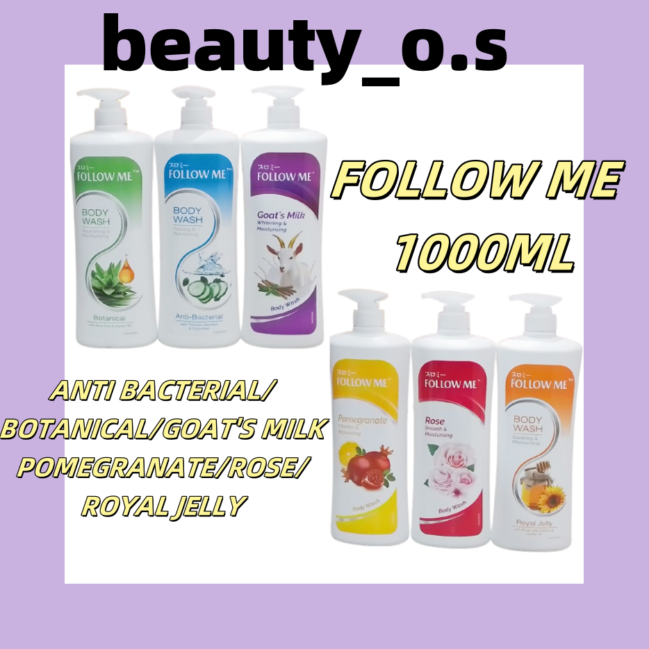 FOLLOW ME BODY WASH 1000ML - ANTI BACTERIA/BOTANICAL/GOAT'S MILK ...