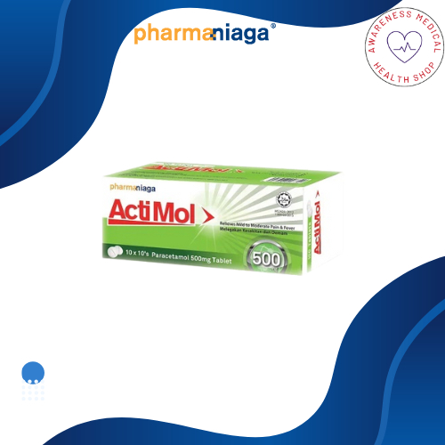 Actimol Paracetamol 500MG Tablets 100'S | Shopee Malaysia