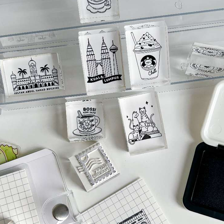 Loka Made 1,2,Chop! Series Acrylic Stamp | Shopee Malaysia