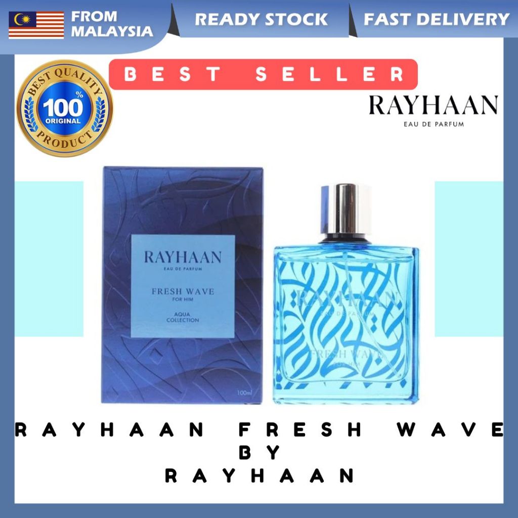 RAYHAAN FRESH WAVE FOR HIM AQUA COLLECTION 100ML EDP | Shopee Malaysia