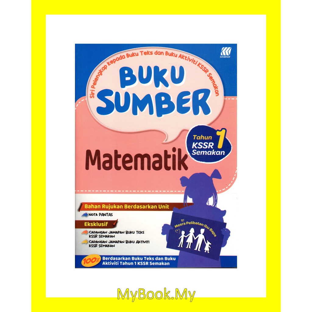 *BARU* MyB Buku Rujukan/Nota : Matematik - Tahun 1 Buku Sumber (Siri ...