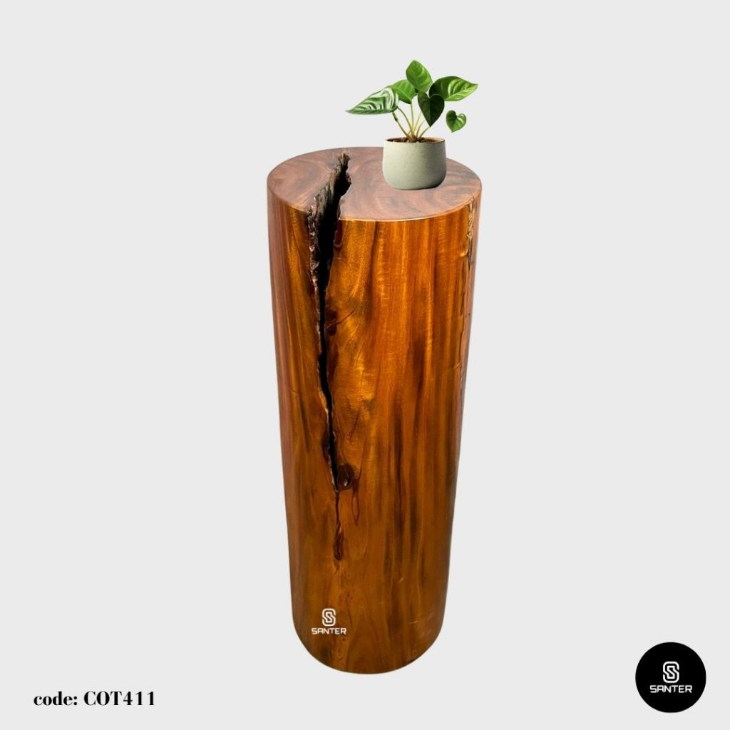 COT411. Mahogany Solid Wood Artistic Stump / Wooden Pedestal / Wooden ...
