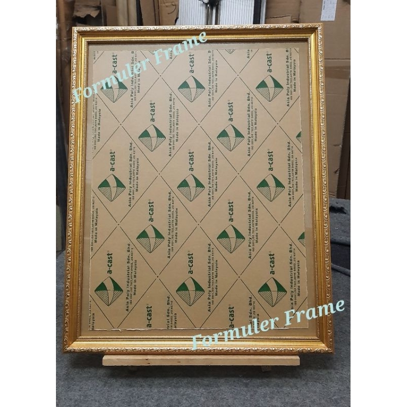 Photo Gold Frame (Handmade) Bingkai Foto (Frame only for size Gambar ...