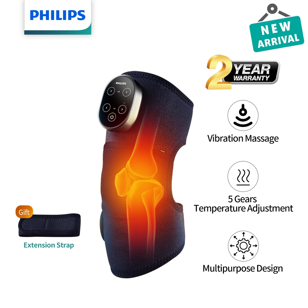 Philips Knee Massager Joint Heating Vibration NTC Temperature Control ...