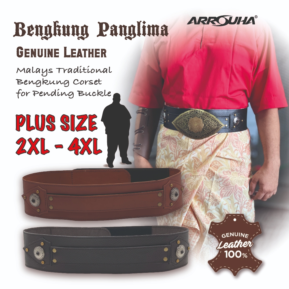 Arrouha Bengkung (EXTRA SIZE) Panglima Tradisional Kulit Asli Untuk ...