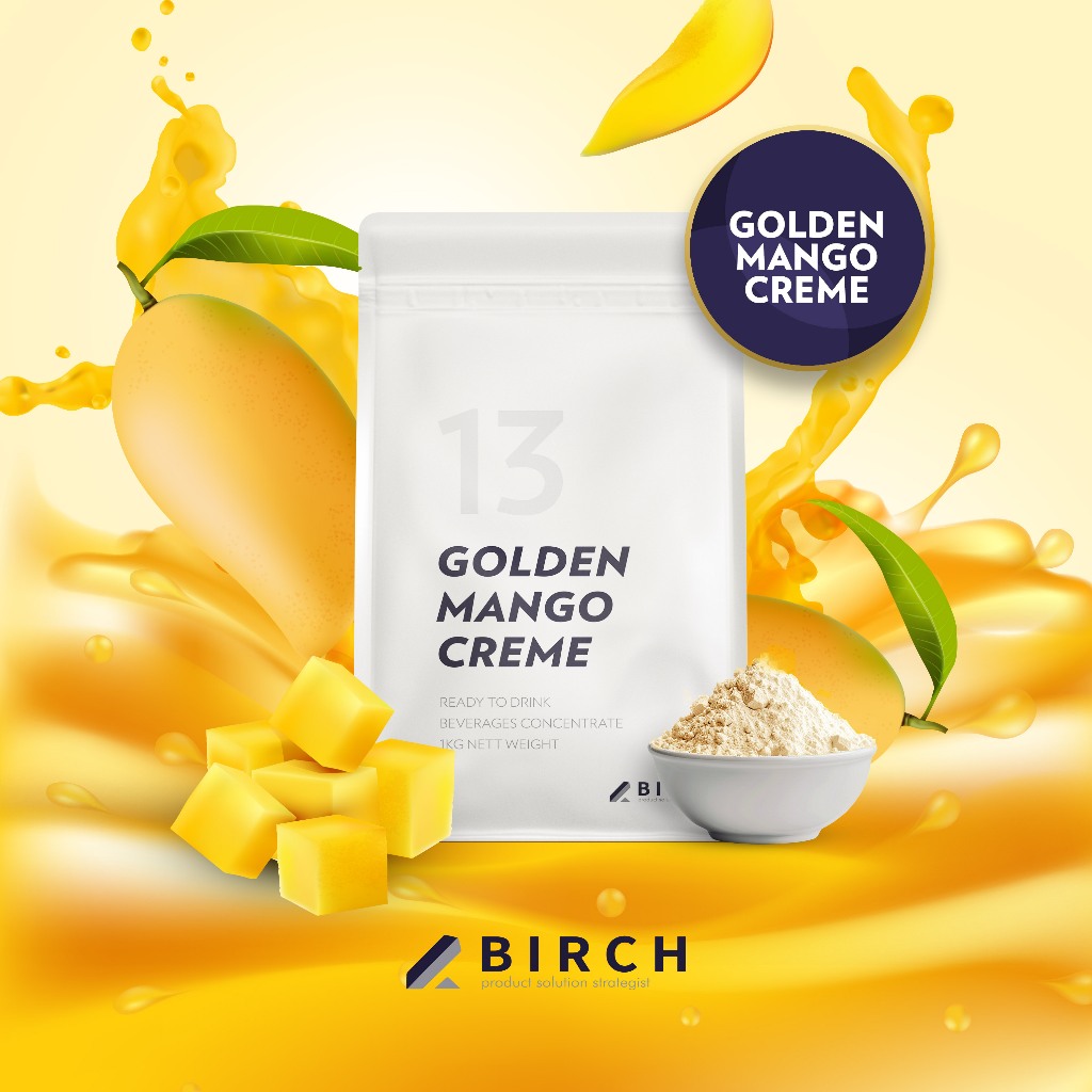 Golden Mango Cream Beverage Concentrate Mix 1kg / Ready To Drink / Imported Premium Quality with ...