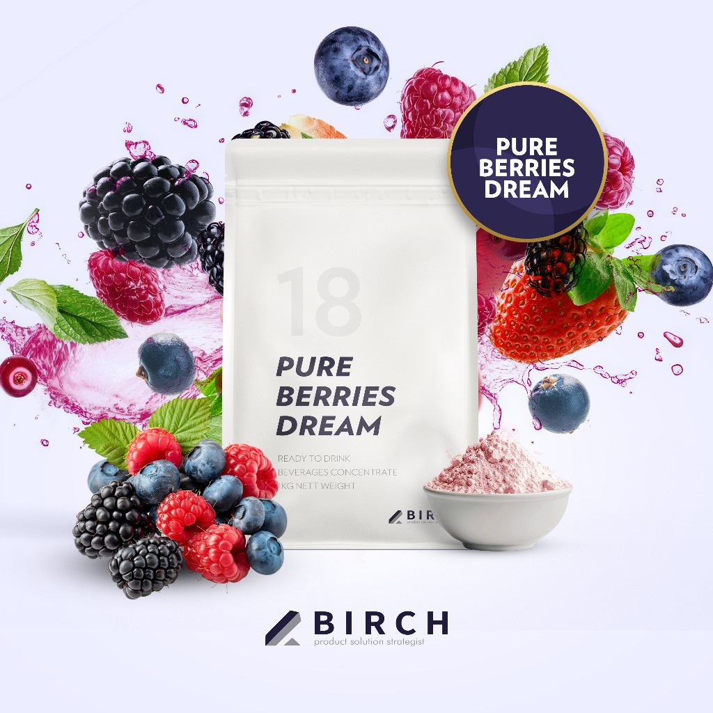 Pure Berries Yogurt Dream Beverage Concentrate Mix 1kg / Ready To Drink ...