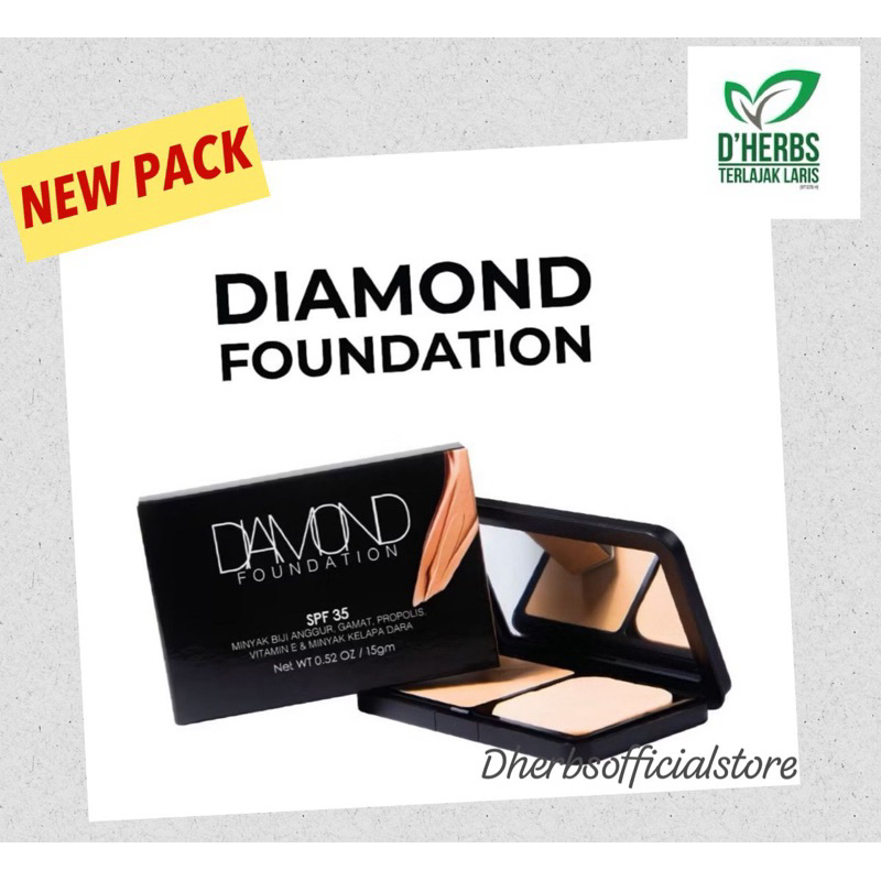 DHERBS Magic Gold Diamond Foundation | Shopee Malaysia