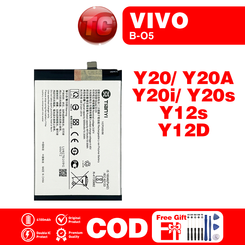 Battery Bateri Compatible For VIVO Y12S / Y12D / Y20A / Y20 /Y20i /Y20S ...
