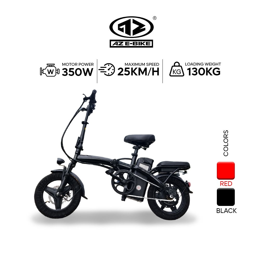AZ Basikal Elektrik Lipat Ringan untuk Dewasa C05 E-Bike 48V 350W Motor ...