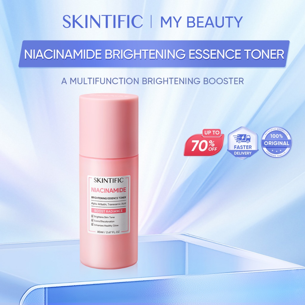 SKINTIFIC Niacinamide Brightening Essence Toner Boost Radiance Toner ...