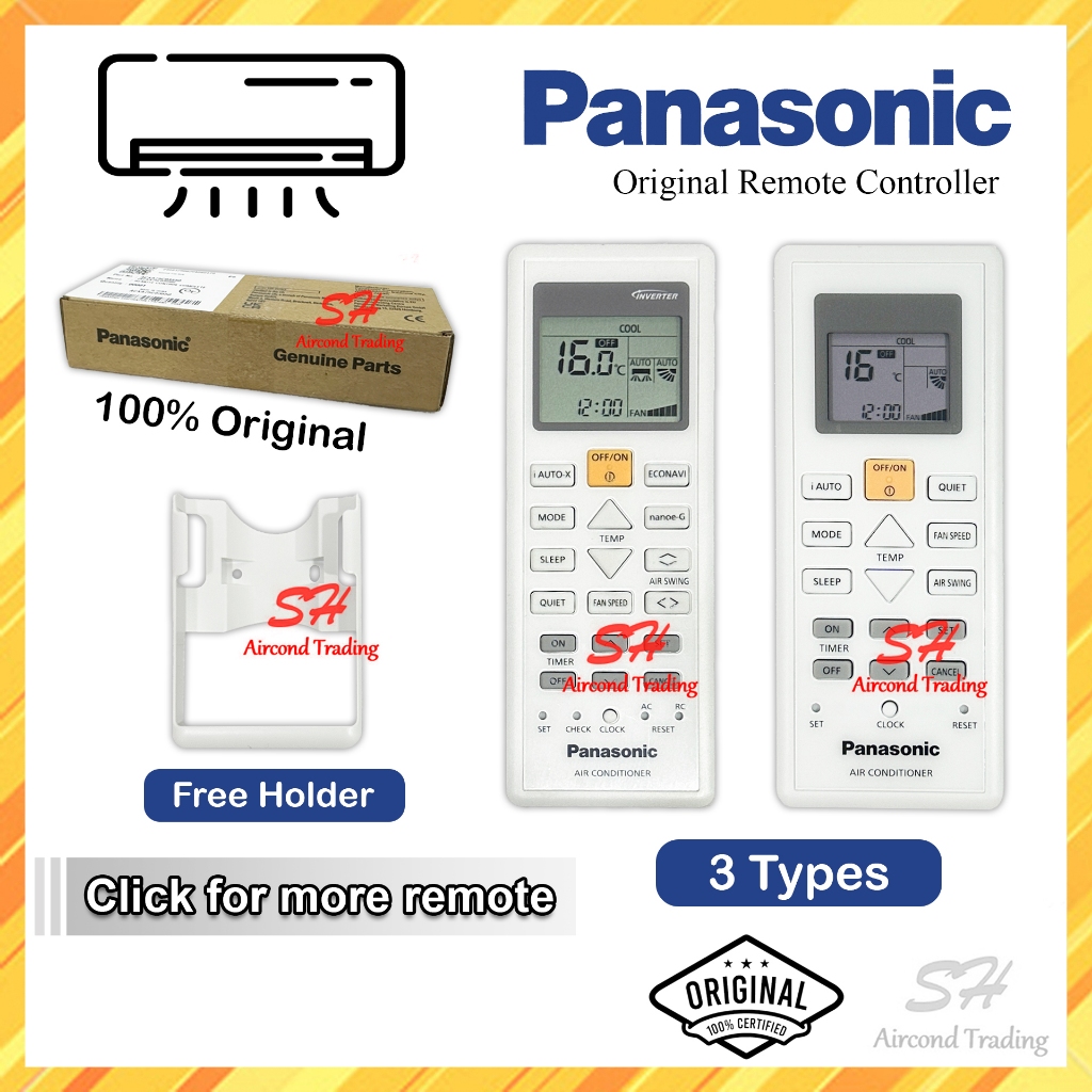 [ORIGINAL] PANASONIC AIRCOND REMOTE CONTROL / REMOTE CONTROLLER / 100% ...