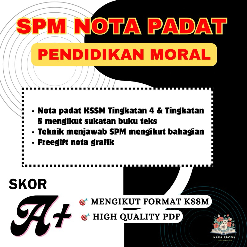 [PDF] SPM Nota Pendidikan Moral Tingkatan 4 & Tingkatan 5 | Padat & Ringkas | Instant 🔥 | Shopee ...