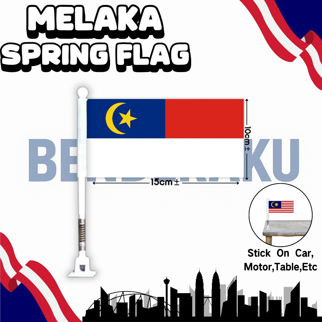 【Benderaku】Melaka Spring Flag Bendera Spring Melaka Negeri/State Spring ...