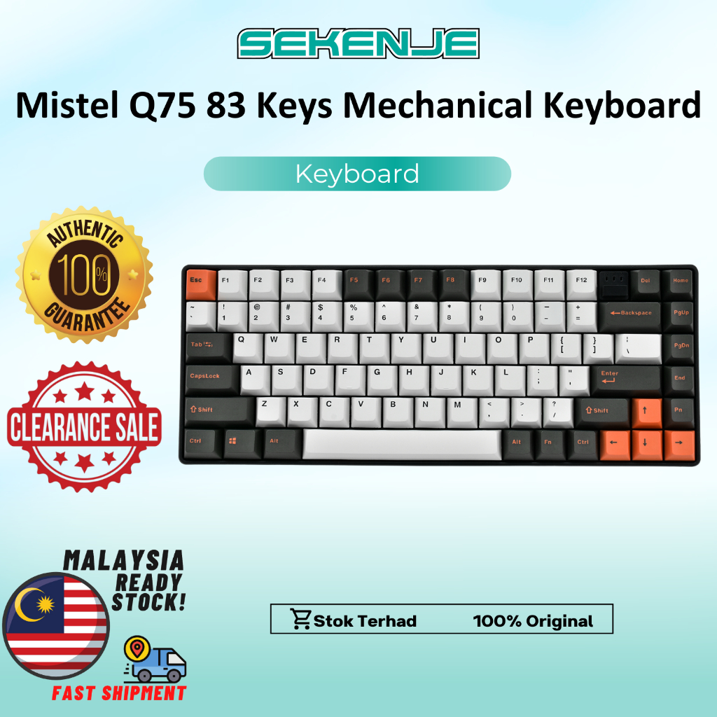 Mistel Q75 83 Keys Mechanical Keyboard Bunny / Gloaming (Cherry MX ...