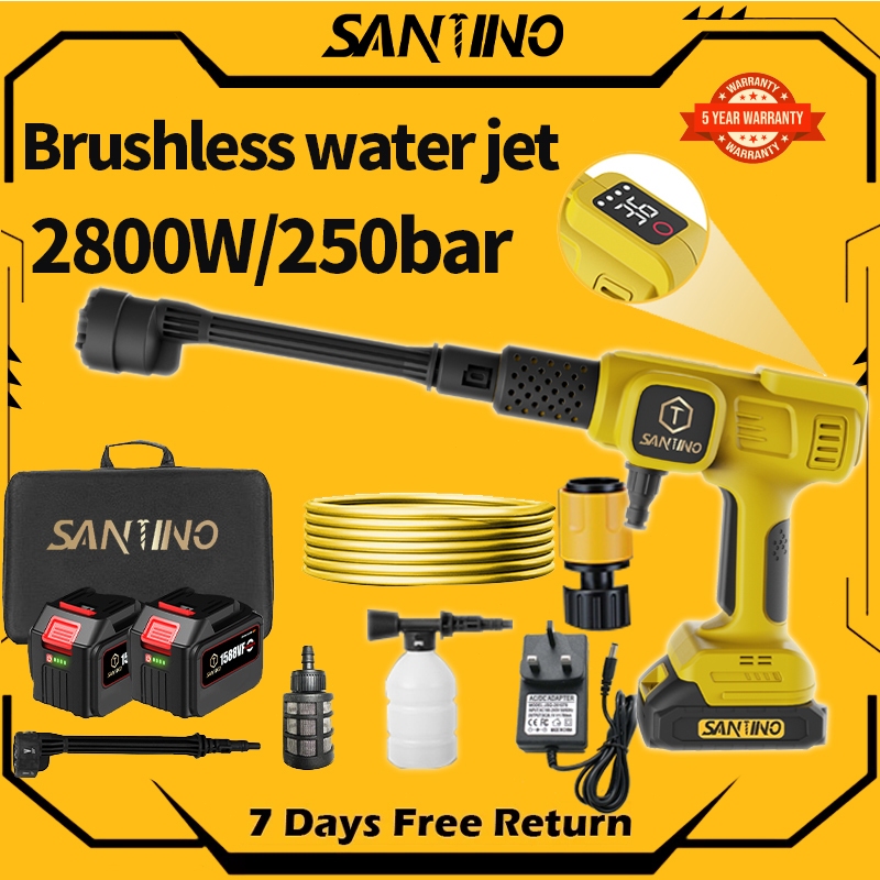 SANTINO 2025 WaterJet High Pressure Water Gun 4 Gear Adjustable ...