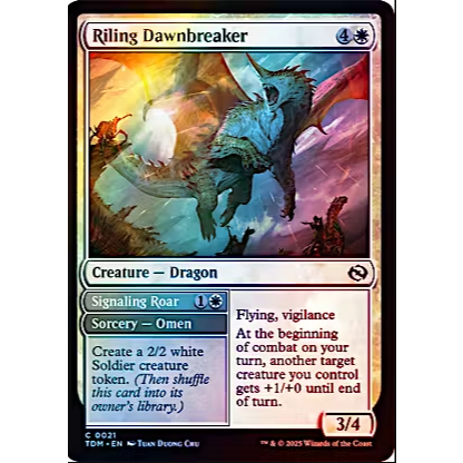 Riling Dawnbreaker C 0021 (Foil) Magic The Gathering : Tarkir ...