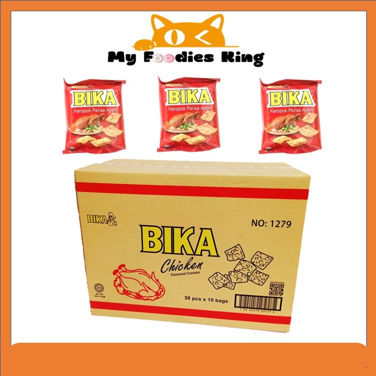 12g x 30pcs x 10bags Value Pack Carton Bika Keropok Perisa Chicken [ My ...
