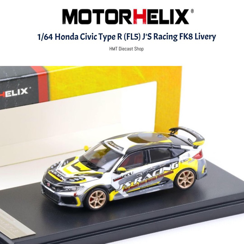 MOTORHELIX 1/64 Honda Civic Type R FL5 JS Racing FK8 Livery | Shopee ...
