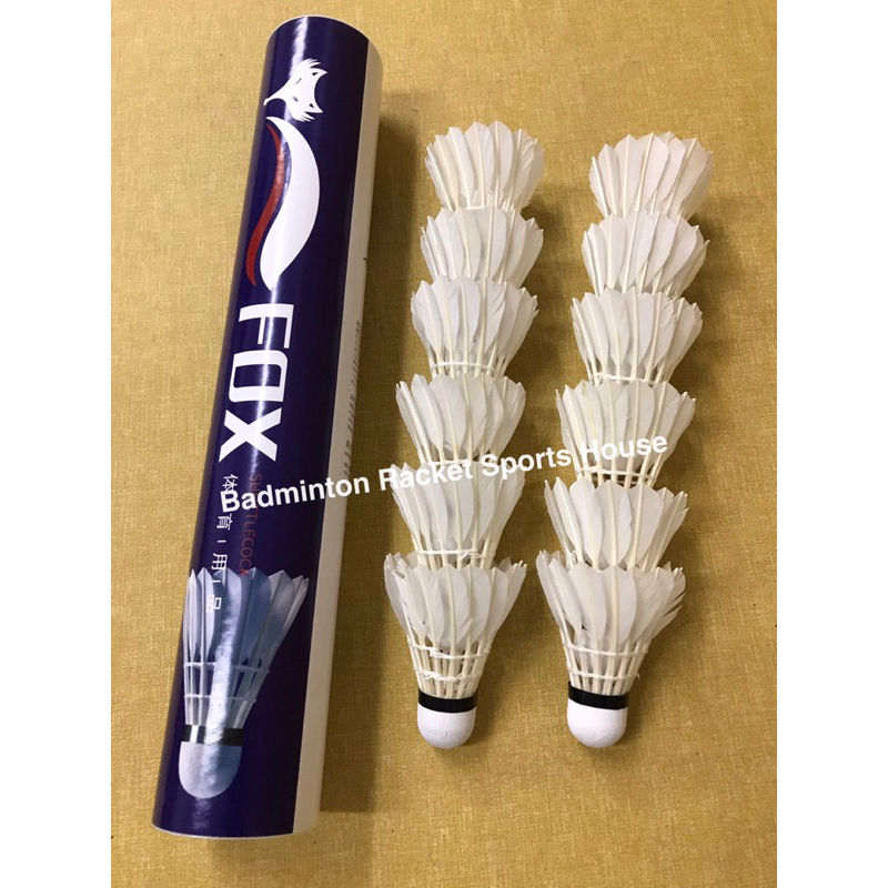 FOX & QSC BADMINTON FEATHER SHUTTLECOCKS 12PCS | Shopee Malaysia