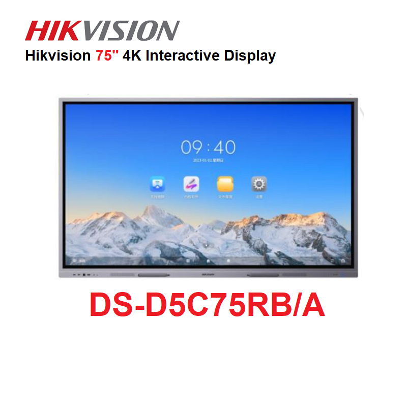 Hikvision DS-D5C75RB/A 75" 4K Interactive Display - Hikvision 75" 4K ...